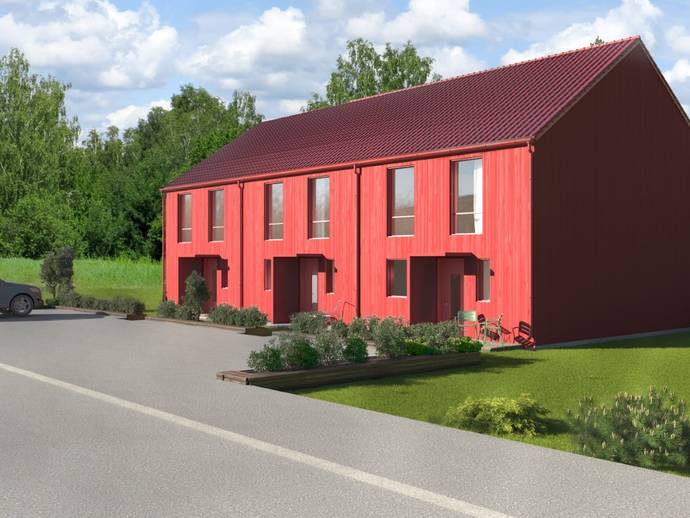 Södra Trädgårdsgatan 4A i Skillingaryd, Vaggeryds kommun - Radhus till ...