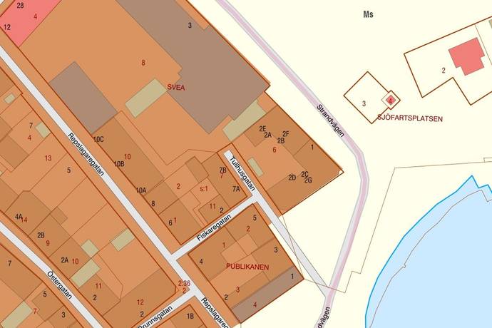 Tullhusgatan 7A och 7B i Gamla stan, Simrishamns kommun - radhus till ...