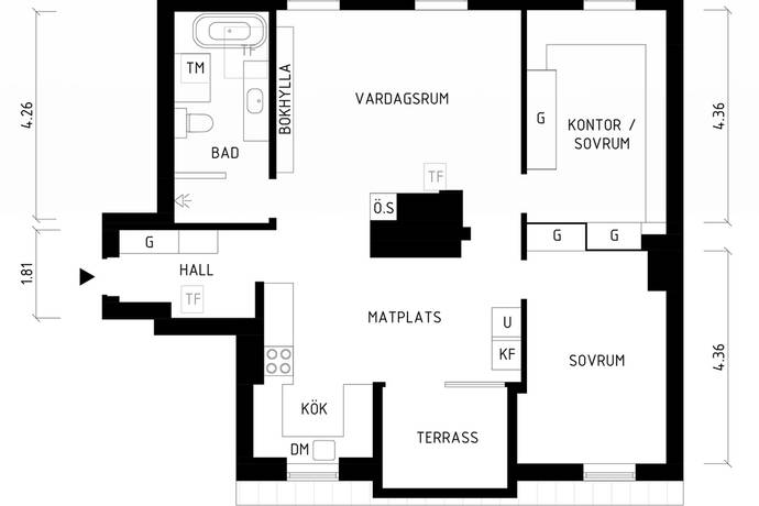 Lill-Jans Plan 3A, 4tr i Östermalm, Stockholms kommun - lägenhet till salu - Hemnet