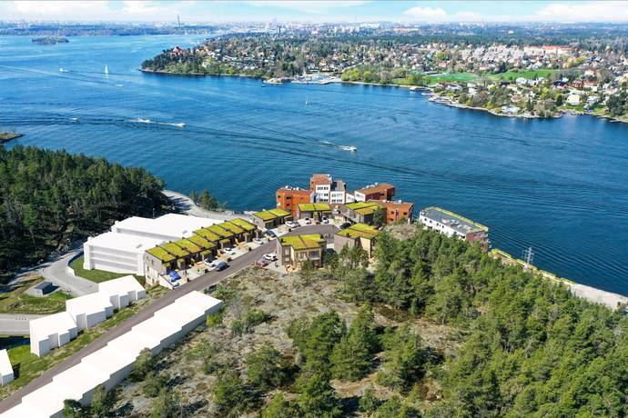 Segelvyn på Telegrafberget "step down parhus i 3 plan" i Telegrafberget ...