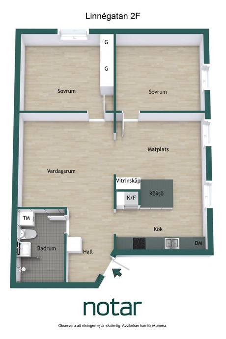 Linnégatan 2F i Centrum, Uppsala kommun - lägenhet till salu - Hemnet