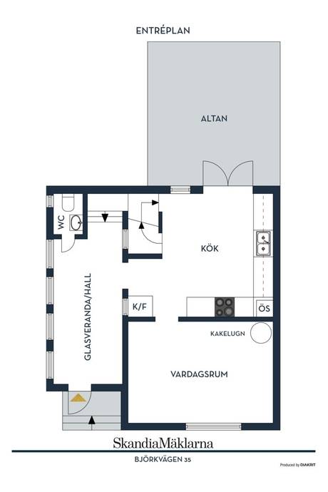 Björkvägen 35 i Gamla Enskede, Stockholms kommun - radhus till salu ...