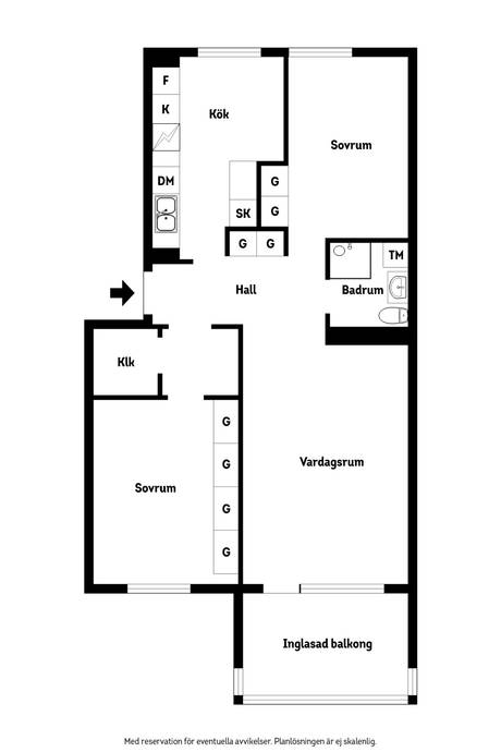 Gässlingavägen 7C i Klosters Fälad, Lunds kommun - lägenhet till salu ...
