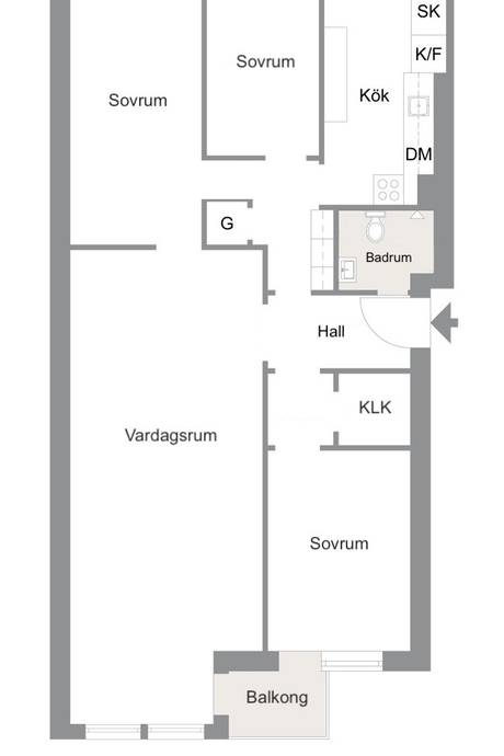 Regementsgatan 56 C i Slottsstaden, Malmö kommun - lägenhet till salu ...